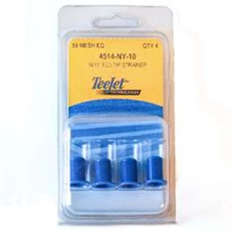 Teejet Nylon Slotted Tip Strainer 25 Mesh Red 4 Pack