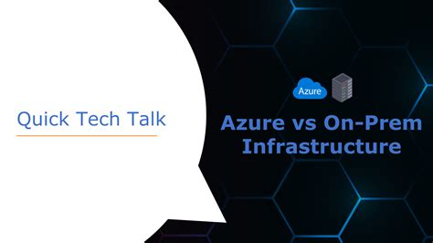 Microsoft Azure Vs On Premises Infrastructure WTech