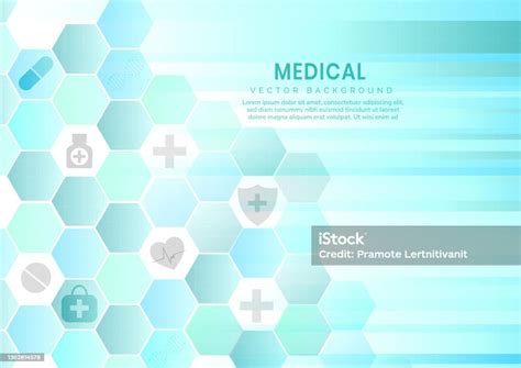 추상 적인 파란색 육각 패턴 배경 의료 및 과학 개념 및 건강 관리 아이콘 패턴 건강관리와 의술에 대한 스톡 벡터 아트 및 기타 이미지 건강관리와 의술 배경 주제