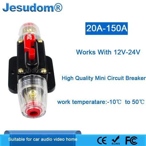 자동차 트럭 오디오 재설정 가능 퓨즈 회로 차단기 20a 30a 40a 50a 60a 80a 100a 12v