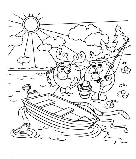 Распечатать раскраски лето для детей 5 лет 90 фото