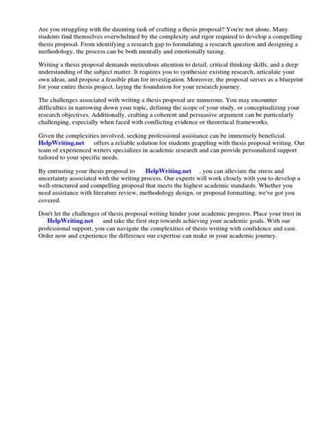 Thesis Proposal Pattern Pdf