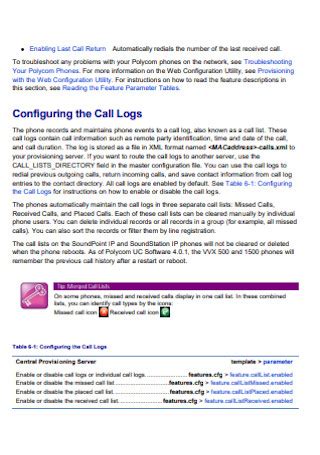 22 FREE Call Log Samples To Download
