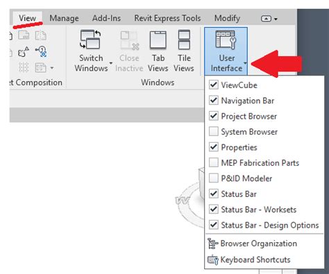 Navigation Bar Or Other UI Features Are Missing In Revit Revit