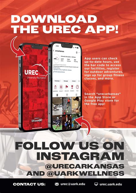 Urec App Urec University Of Arkansas