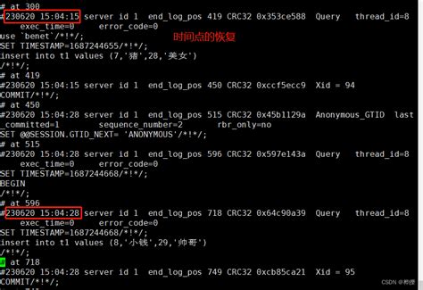 【mysql 日志管理、备份与恢复】通过数据库日志恢复数据 Csdn博客