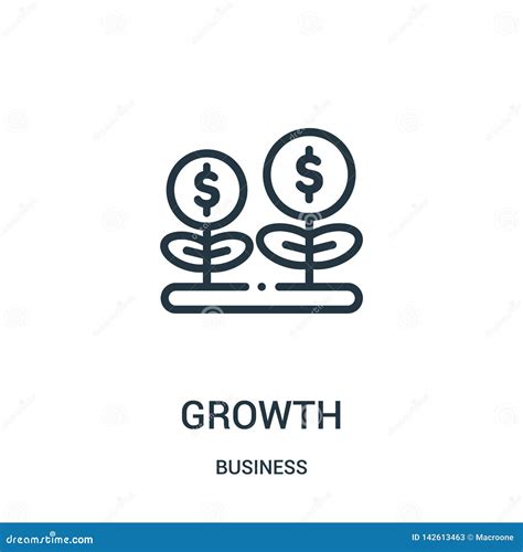 Growth Icon Vector From Business Collection Thin Line Growth Outline