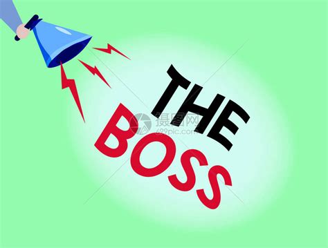 显示老板的概念手写概念意味着在组织中行使控制或权力的演示者胡分析手持扩音高清图片下载 正版图片503732327 摄图网