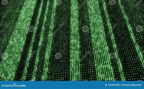 Abstract Technology Binary Code Background Computer Code Digital Flow