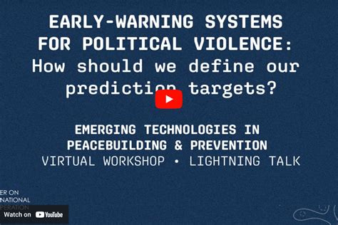 lightning talk on views at the emerging technologies in peacebuilding