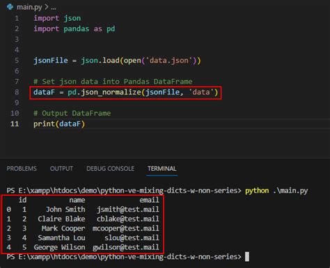 Python Valueerror Mixing Dicts With Non Series May Lead To Ambiguous