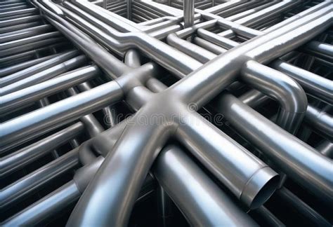 Patterns Of Intersecting Pipes In Hyper Realistic Stock Illustration Illustration Of Abstract
