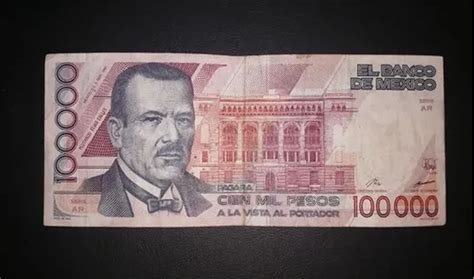 Fotogalería Billete De 100 000 Pesos