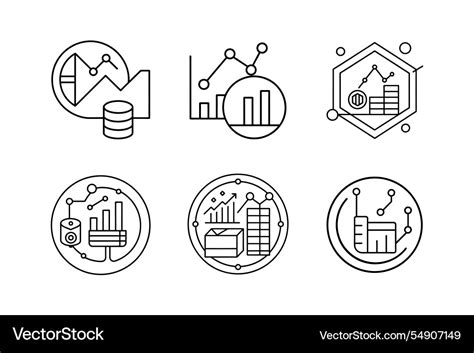 Data Analysis Line Art Royalty Free Vector Image