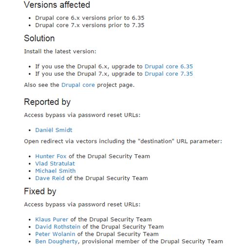 drupal flaw allows reset password by crafting specific urls
