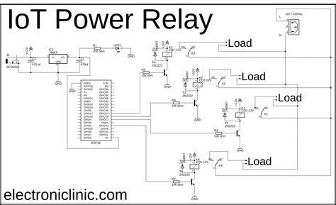 IoT Power Relay Project Using ESP Wifi Bluetooth IoT Relay