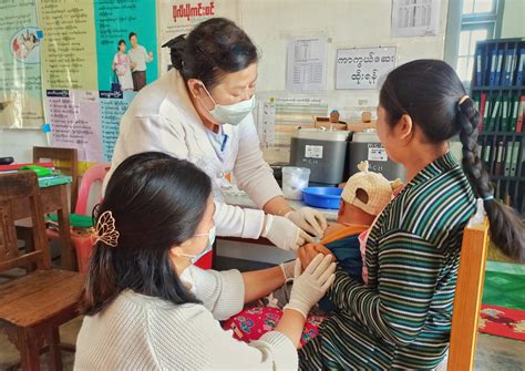 ပင်လောင်းမြို့တွင် မွေးစမှ အသက် ၂ နှစ်အောက် ကလေးငယ်များနှင့် ကိုယ်ဝန