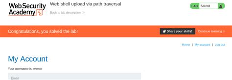 Web Shell Upload Via Path Traversal Portswigger Write Up Deep Hacking