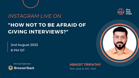 Instagram Live With Abhijit Tripathy