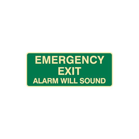 Exit Evacuation Signs Emergency Exit Alarm Will Sound Shop Now Seton Australia