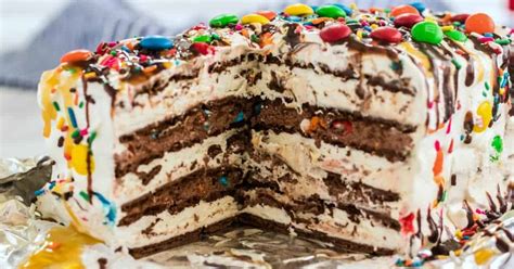 Super Easy Mandm Ice Cream Sandwich Cake Princess Pinky Girl