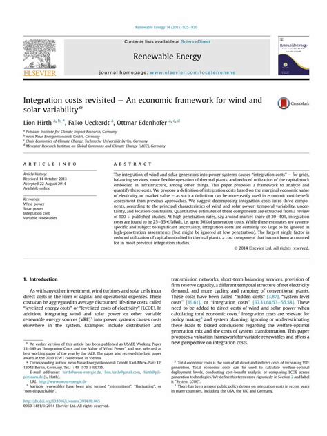 Pdf Integration Costs Revisited An Economic Framework For