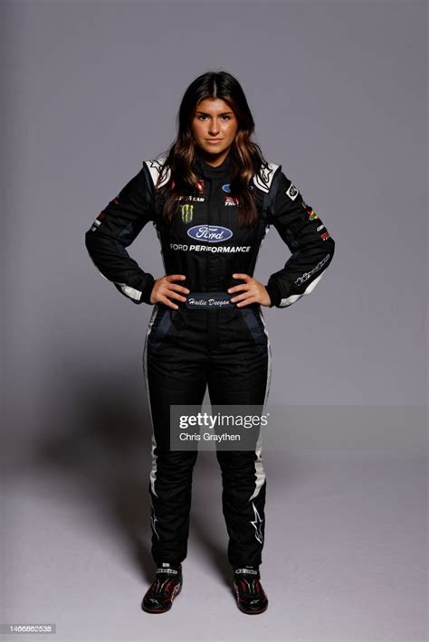 Nascar Driver Hailie Deegan Poses For A Photo During Nascar News