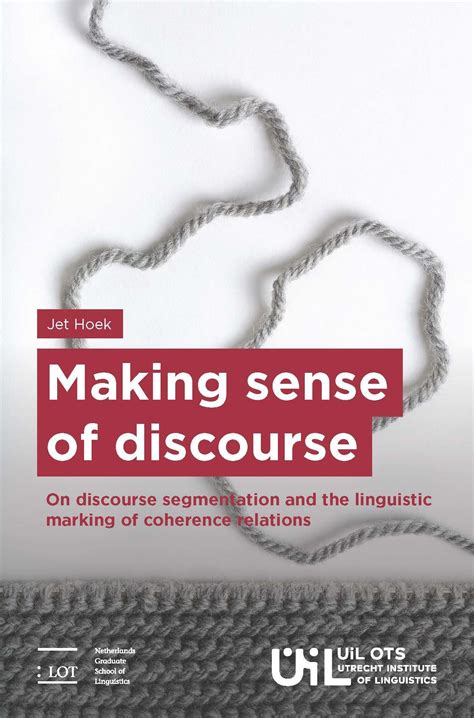 Lot Publications Webshop Making Sense Of Discourse On Discourse