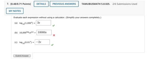 Solved Log10 1 000x 10 000log10 X Log10 0 01x Chegg Com