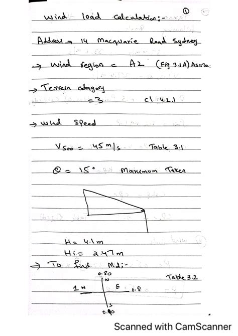 Wind Load Calculations 301009 Studocu