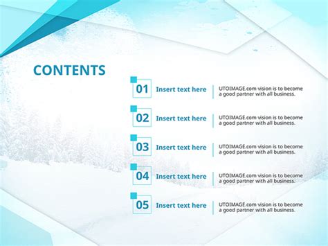 유토이미지 파워포인트 배경 자연 겨울 눈 쌓인 풍경