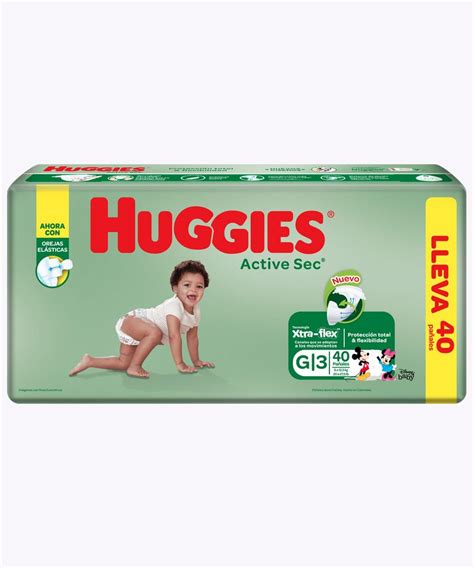 Huggies Active Sec G 40 D`bebés
