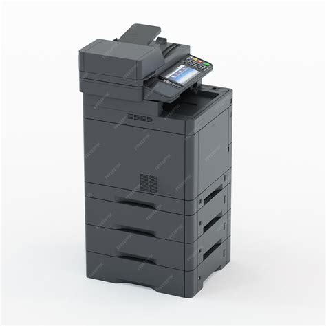 Premium Photo Multifunction Printer Scanner Isolated Office
