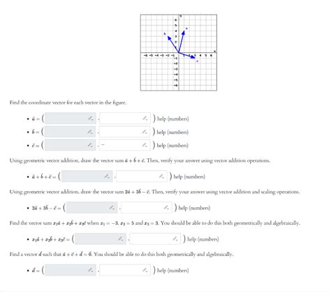Solved Find The Coordinate Vector For Each Vector In The