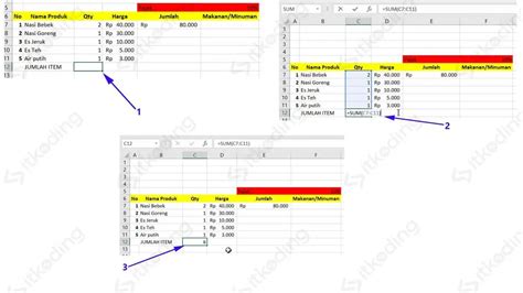 Rumus Jumlah Item Excel Cara Menghitung Jumlah Laki Laki Perempuan Dan Tinggi Badan Siswa Di