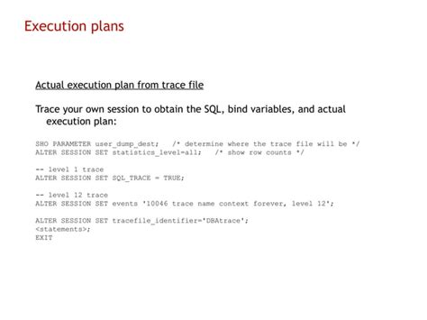 Sydney Oracle Meetup Execution Plans Ppt