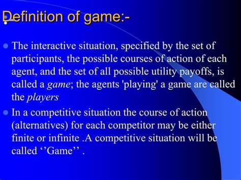 Game Theory Ppt Ppt Board Games And Puzzles Games And Puzzles