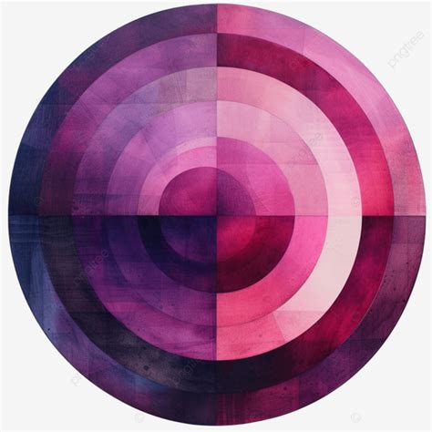 Circle Geometry Form Pink Violet Colours Circle Ball Pink Png