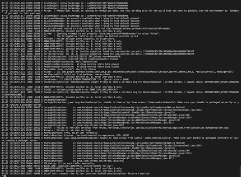 android app crash on release mode · issue 45 · invertase react native firebase starter · github