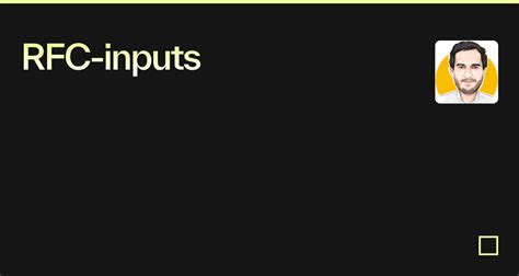 Rfc Inputs Codesandbox
