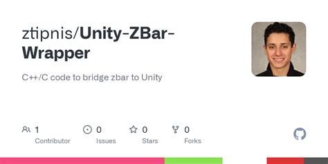 Github Ztipnisunity Zbar Wrapper Cc Code To Bridge Zbar To Unity