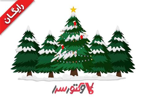 دانلود تصویر با کیفیت تم کریسمس 4 درخت تم کریسمس