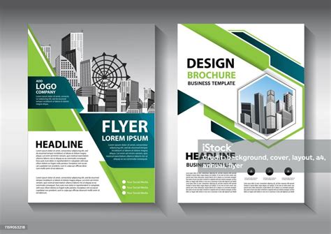 브로셔 디자인 현대적인 레이아웃 연례 보고서 포스터 화려한 삼각형a4의 전단지 기술 과학 밝은 배경의 시장을 위한 기하학적 모양 0명에 대한 스톡 벡터 아트 및 기타 이미지