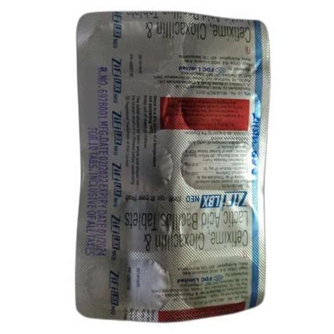 Zifi Lbx Cefixime Cloxacillin Lactic Acid Bacillus Tablets 200 Mg At Rs 155 Strip In Nagpur