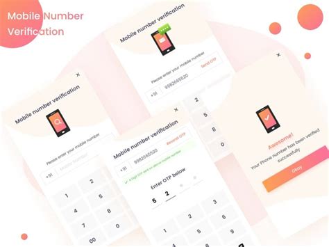 Mobile Number Verification Mobile Number Verification Mobile App Design Mobile