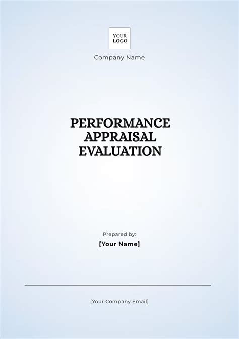 Free Performance Evaluation Templates Of Performance Review