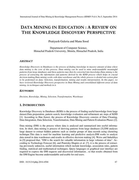 Educational Data Mininglearning Analytics Issue Brief Overview