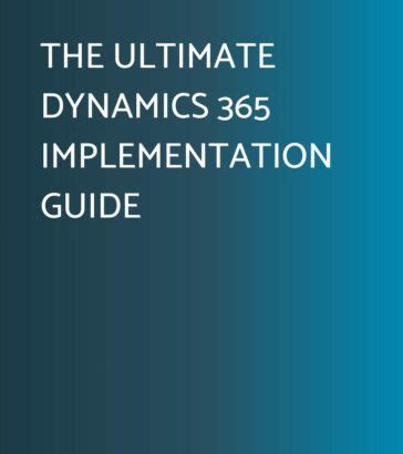 The Ultimate Dynamics 365 Implementation Guide Pragmatiq