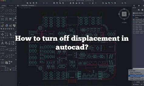How To Turn Off Displacement In Autocad Caddikt