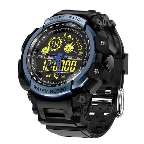 New Rugged Fitness Smartwatch Passometer Smart Clock Waterproof Watch